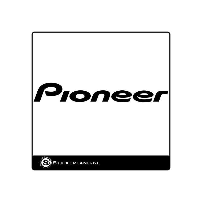 Pioneer logo sticker