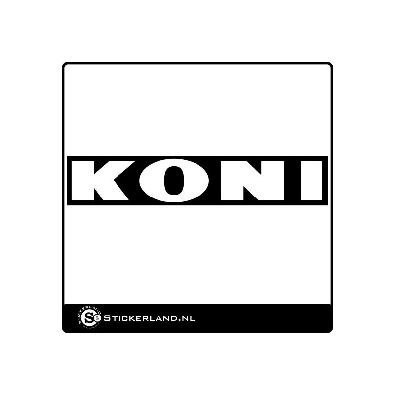 Koni logo sticker