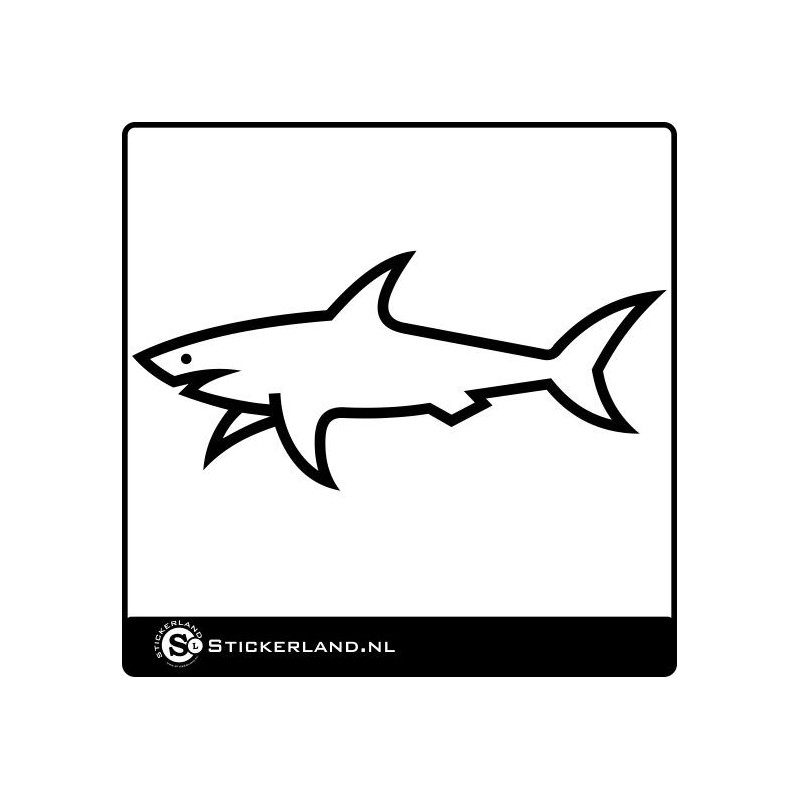 Haai sticker