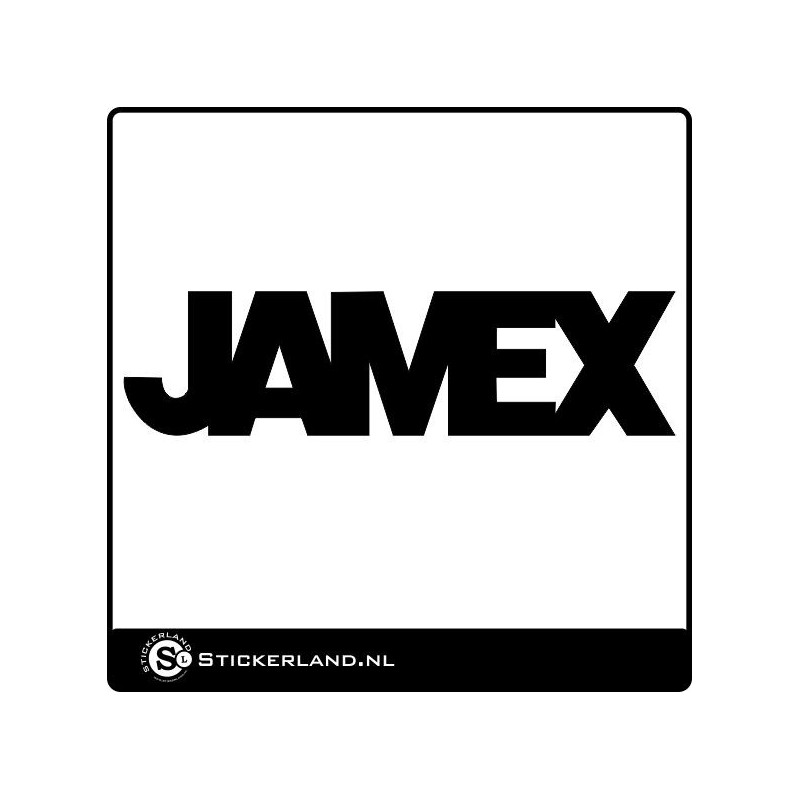 Jamex logo sticker