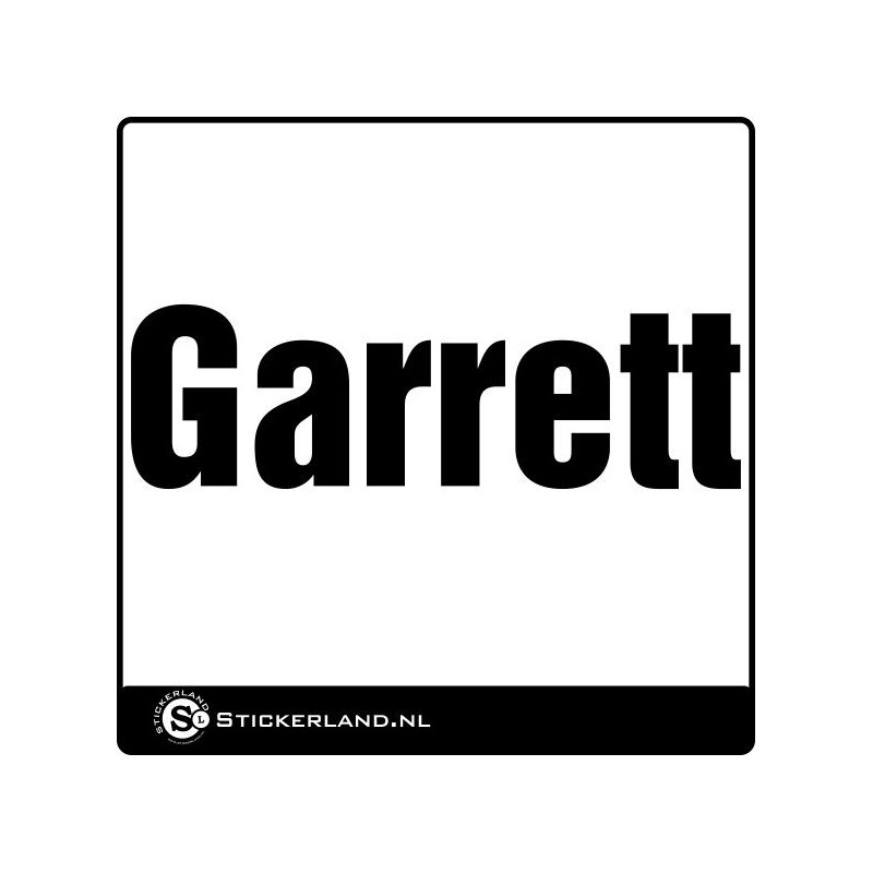 Garrett Turbo logo sticker