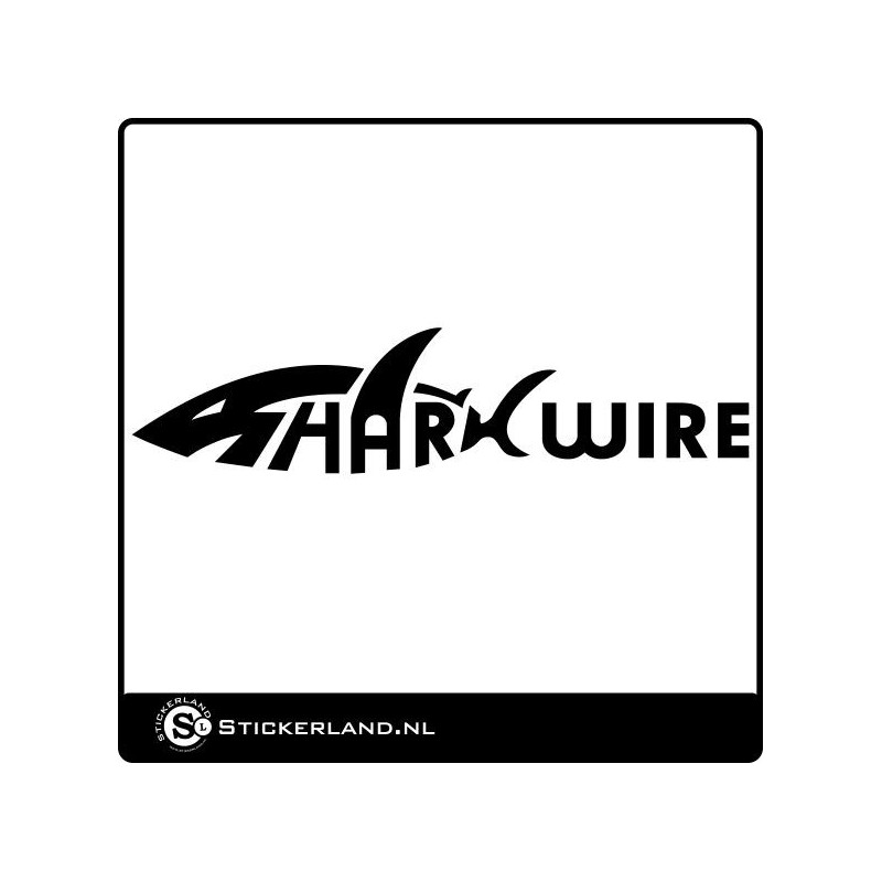 Sharkwire logo sticker