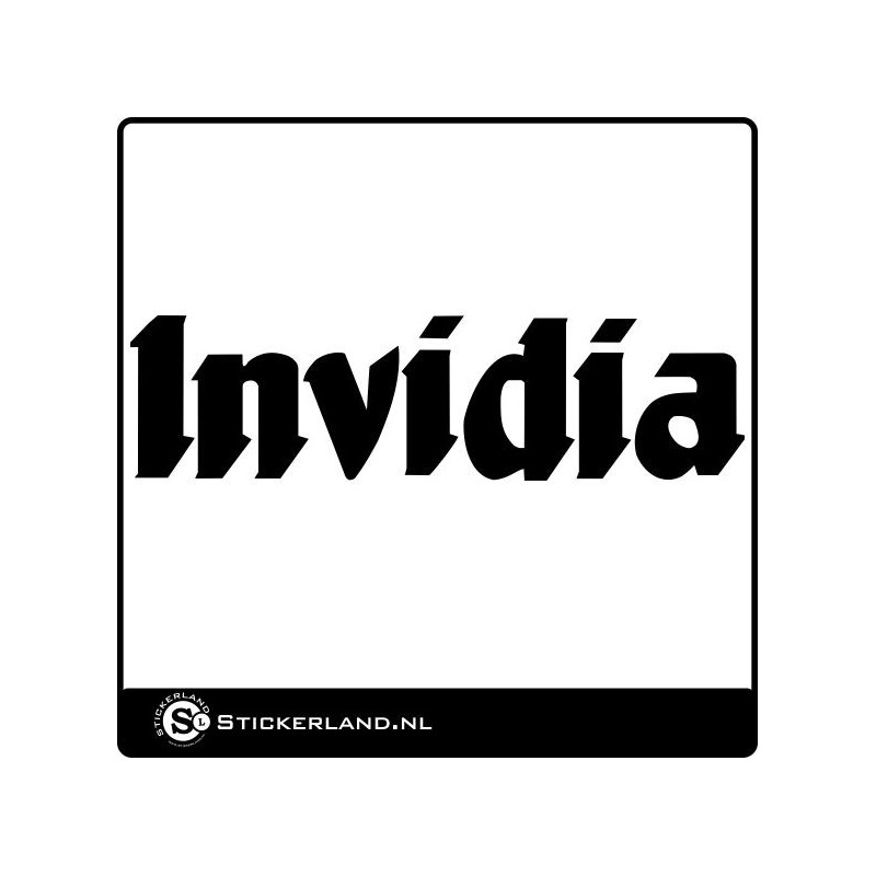 Invidia logo sticker