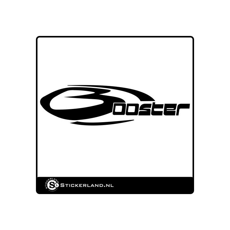 Booster logo sticker