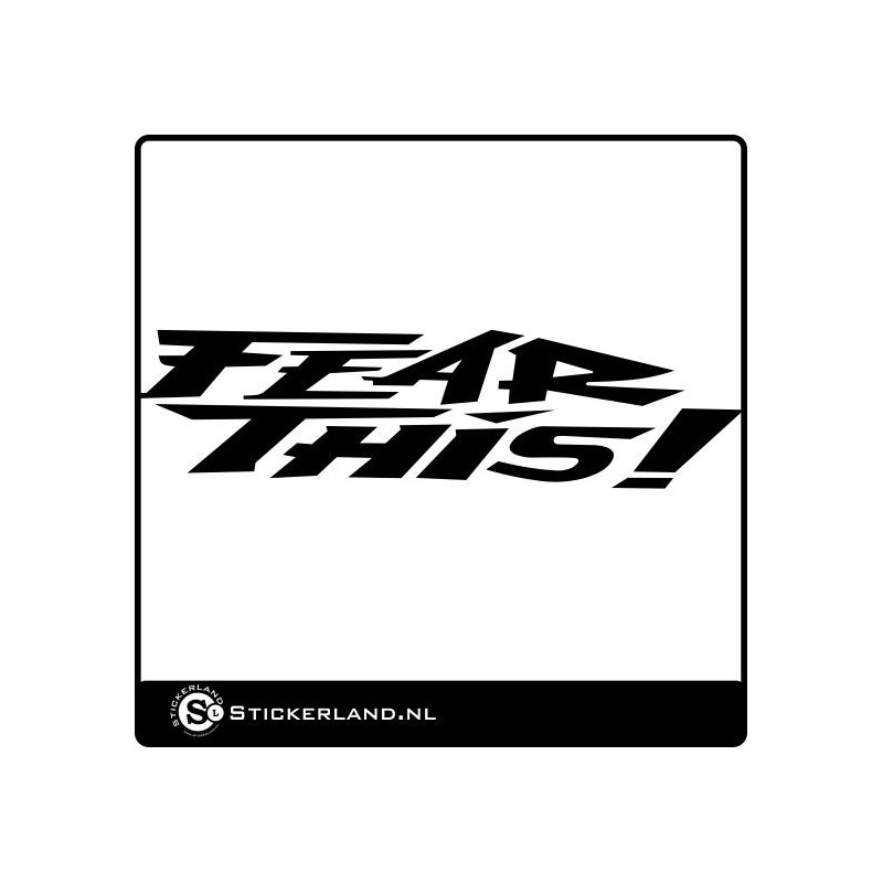 Fear this sticker