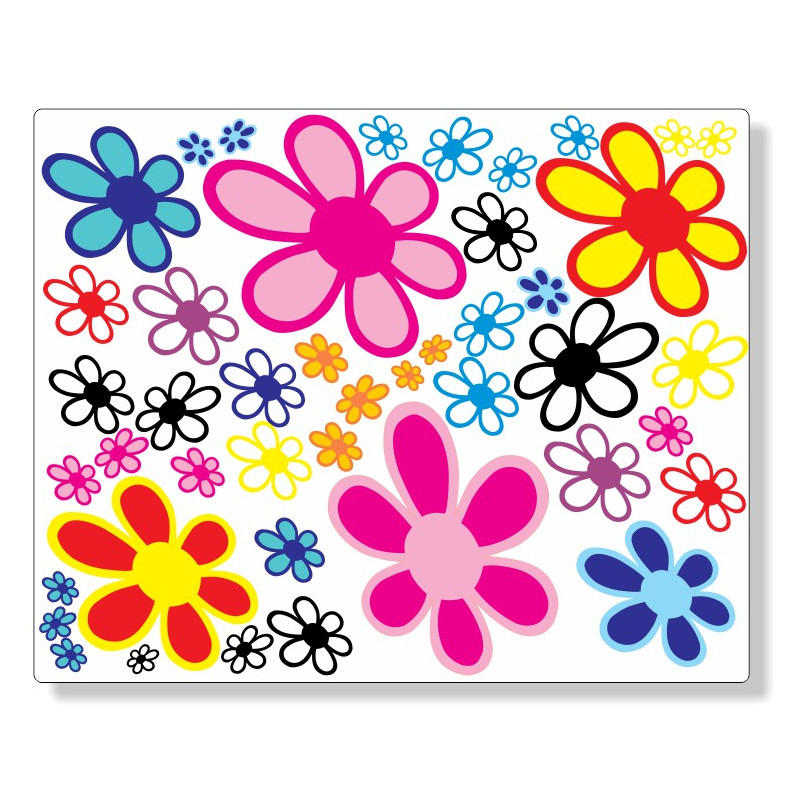 Bloemen stickerset fullcolor groot 03