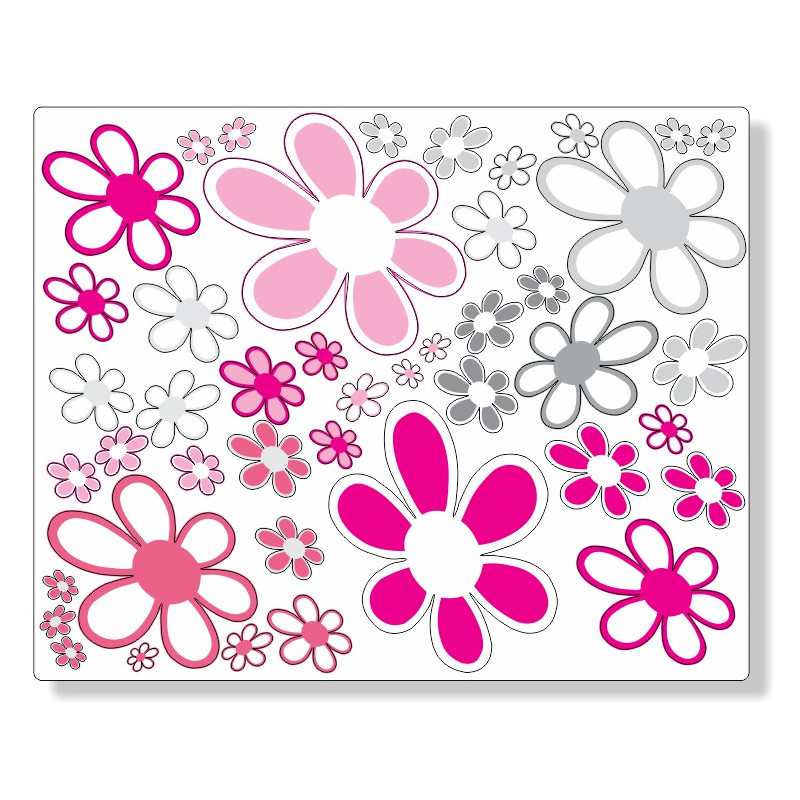 Bloemen stickerset fullcolor groot 04