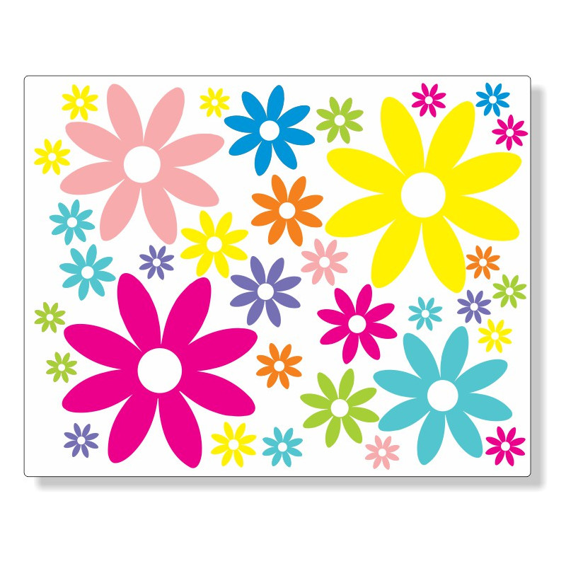 Bloemen stickerset fullcolor groot 06