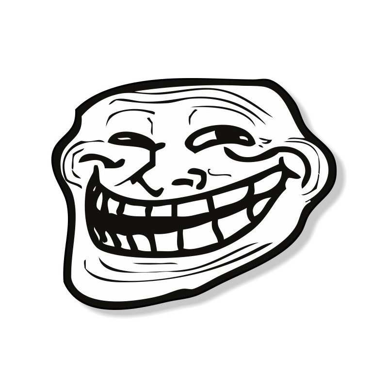Troll Face Strips Troll Face Sticker TenStickers
