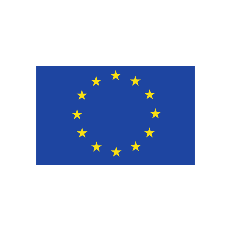 Sticker vlag van Europa (4x2.5cm)