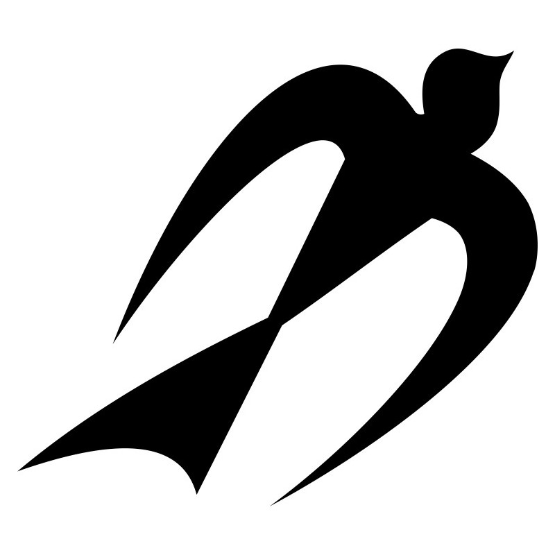 Zwaluw sticker van het Knaus logo