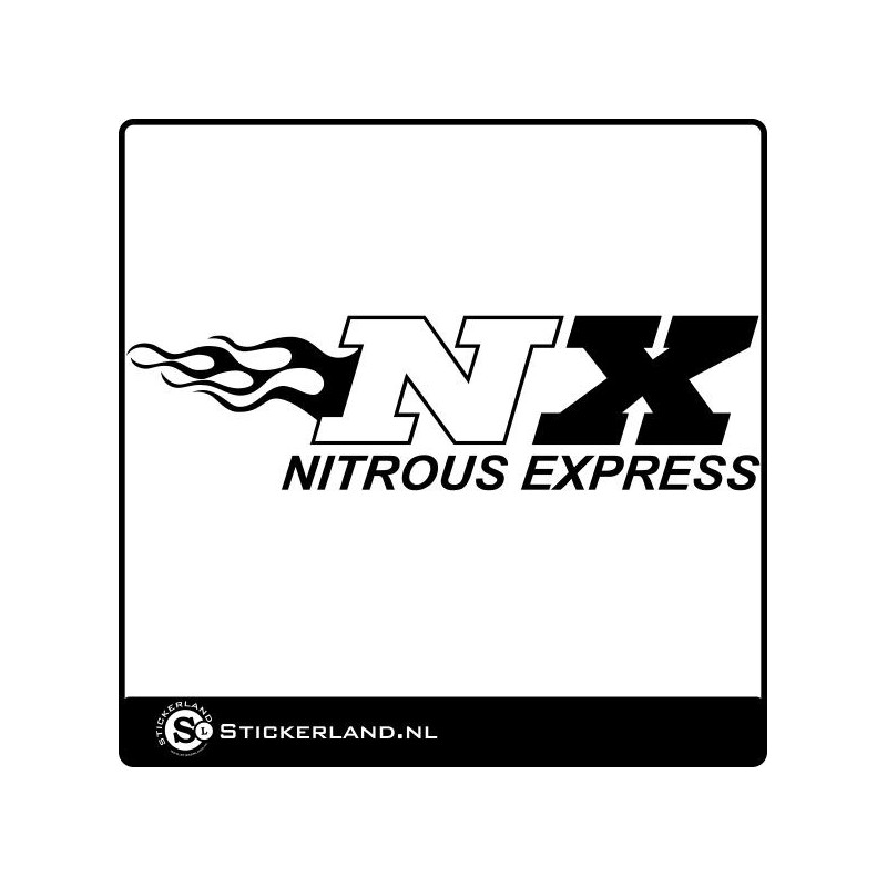 NX Nitrous Xpress logo sticker 01