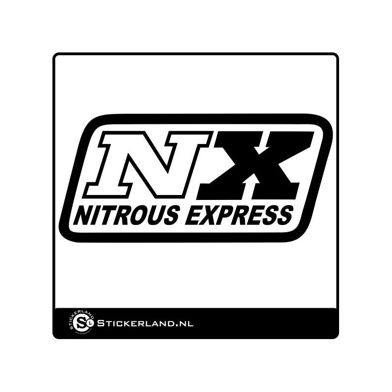 NX Nitrous Xpress logo sticker 02