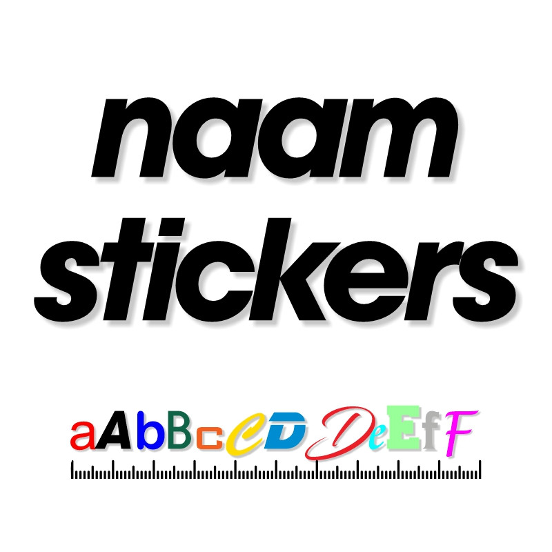 Je eigen naamsticker ontwerpen doe je hier snel en goedkoop
