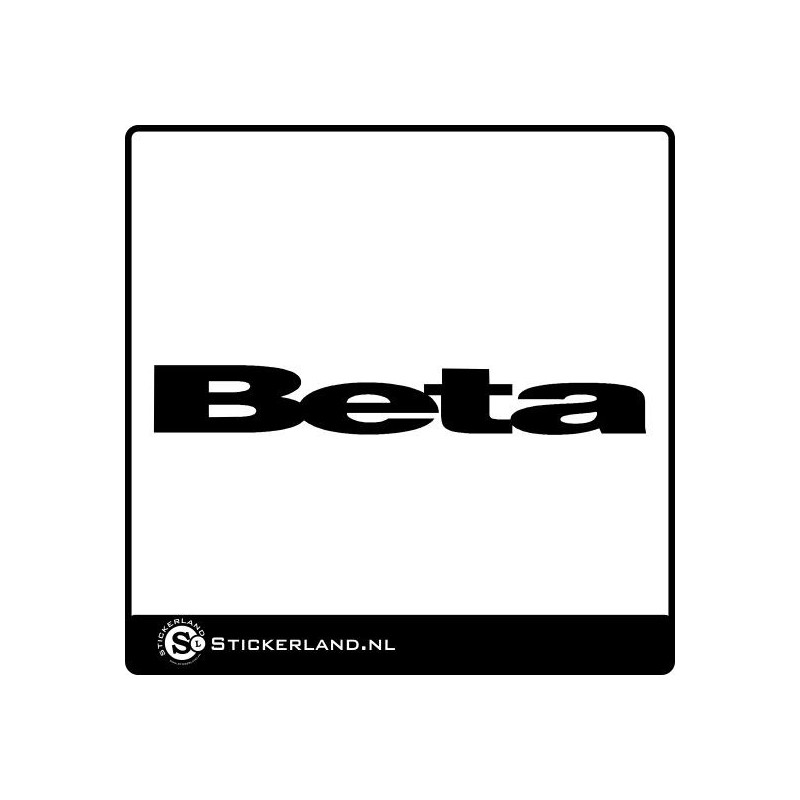 Beta logo sticker 01