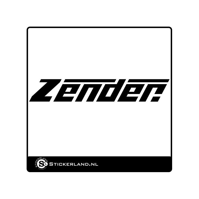 Zender logo sticker