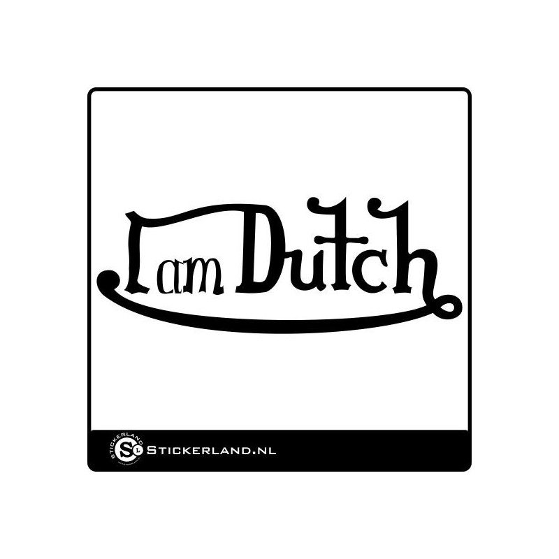 I am Dutch sticker