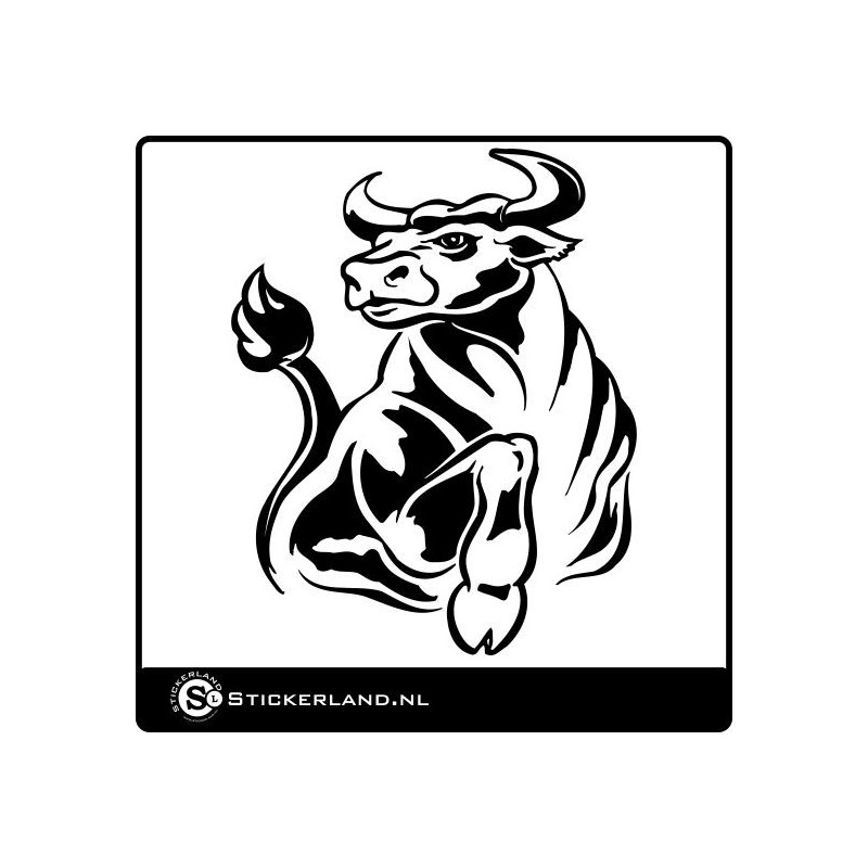 Tribal Stier (ca. 28x35cm)