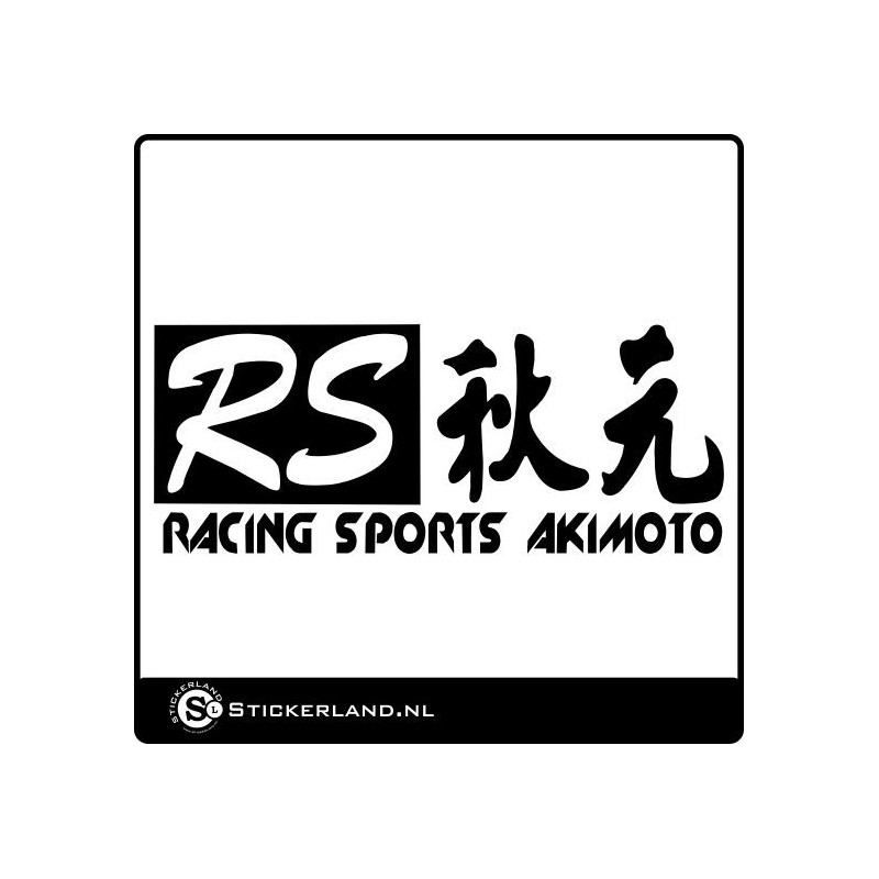 RS Racing Akimoto logo sticker