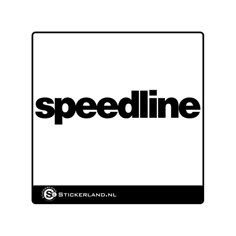 Speedline logo sticker