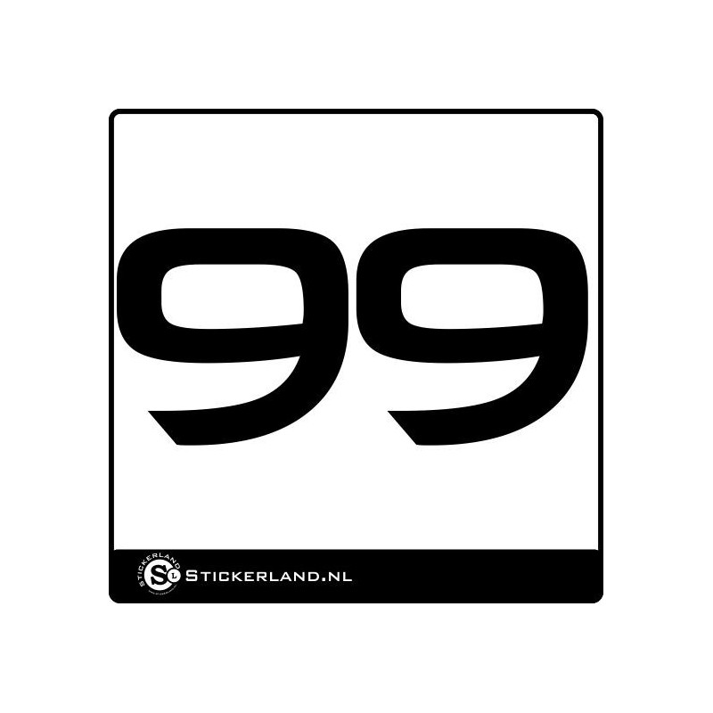 Nummer stickers