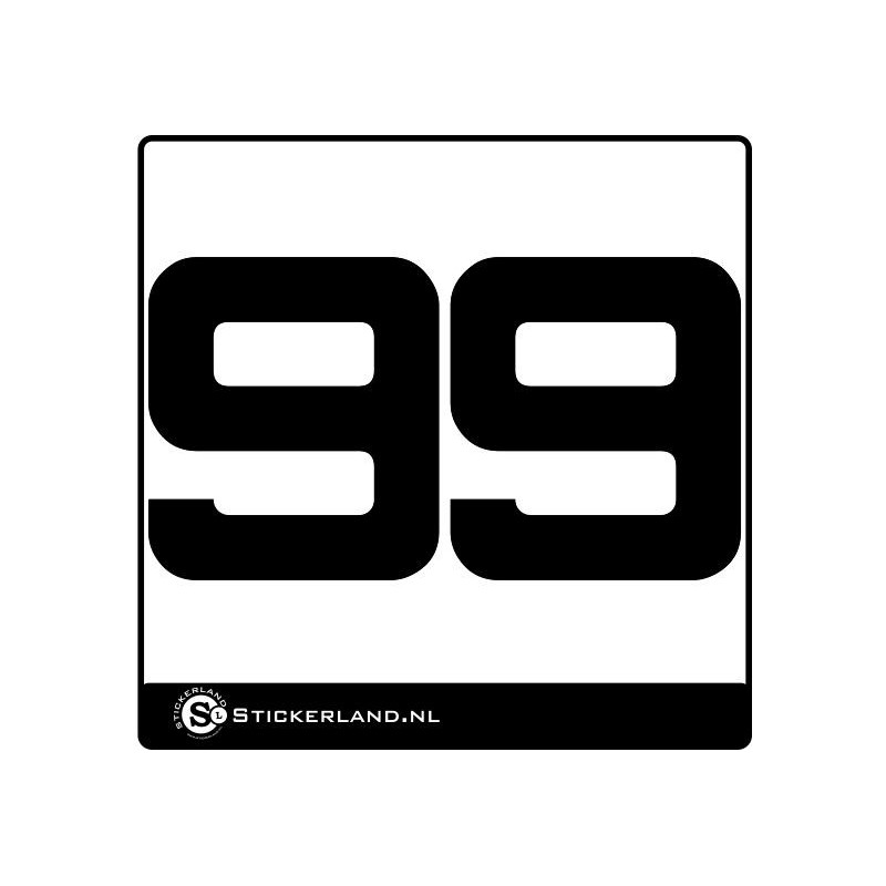 Nummer sticker type 4