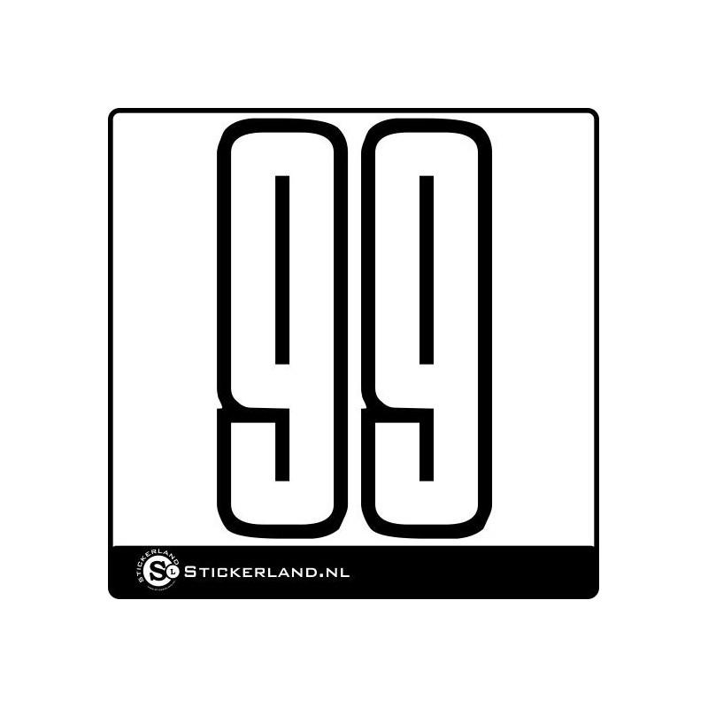 Nummer stickers